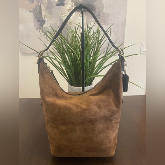 Coach | Bags | Coach Vintage Legacy Soho Brown Suedeleather Bucket Slim ...